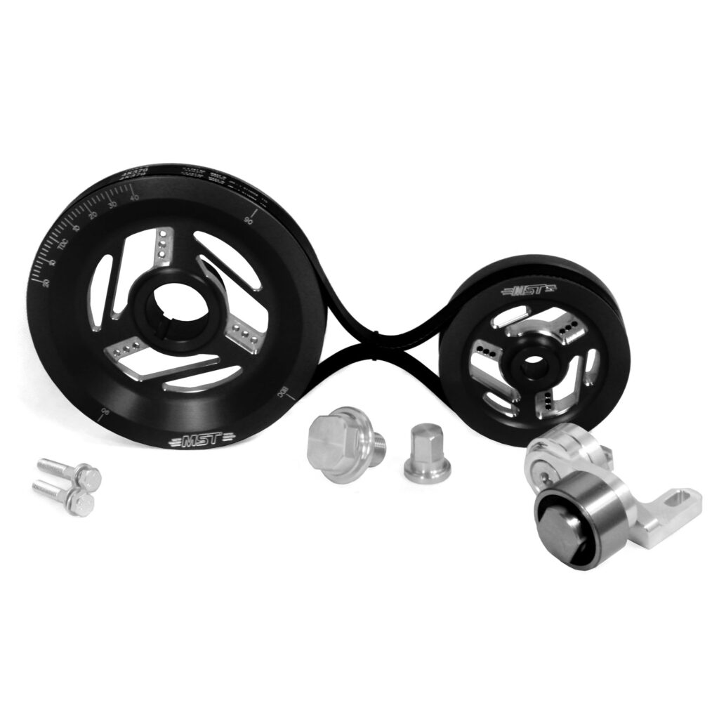 MST Solid Serpentine Pulley Kit, Black - Limebug