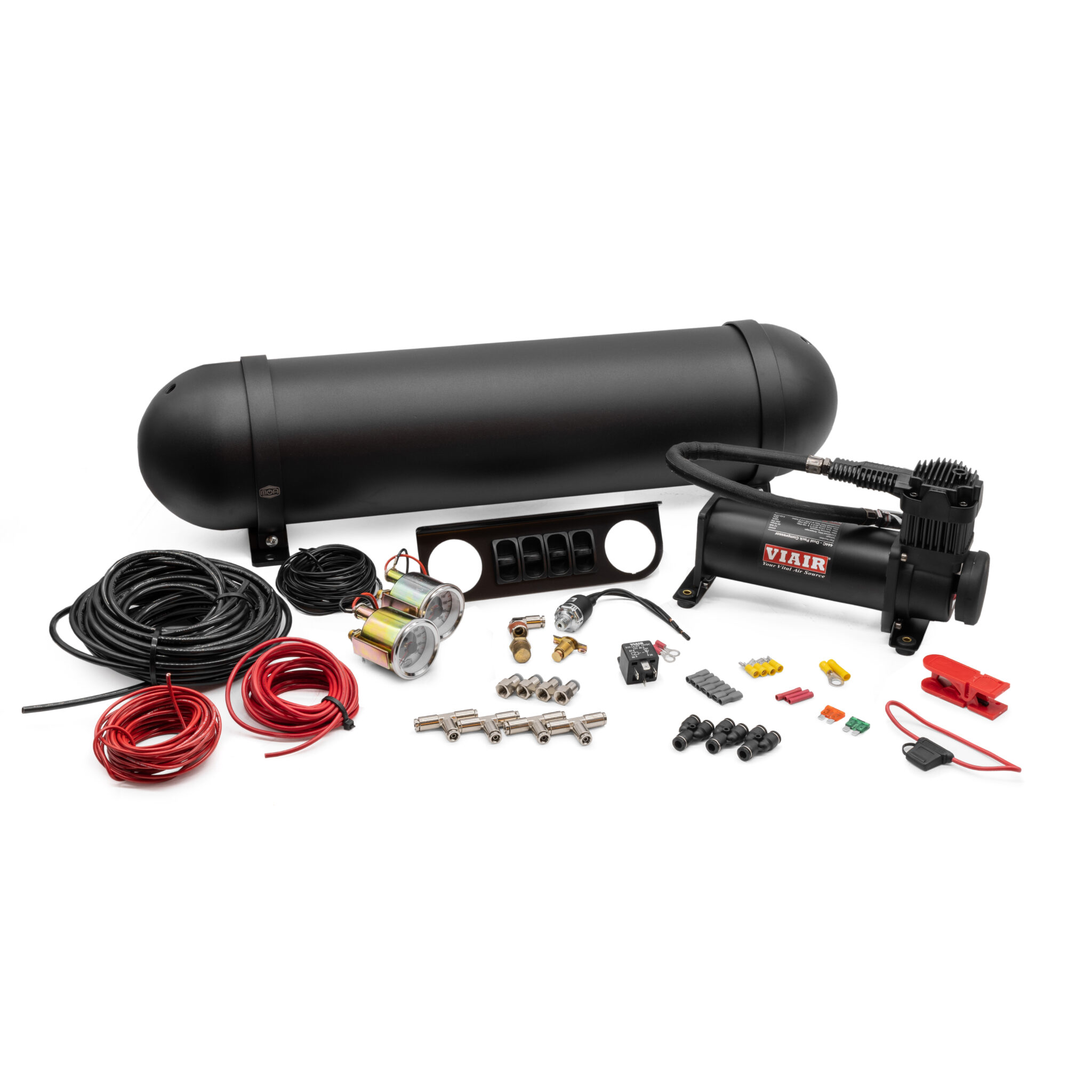 Monroe Style Air Shock - 1/4" Push Connect Air Line Fitting - Limebug