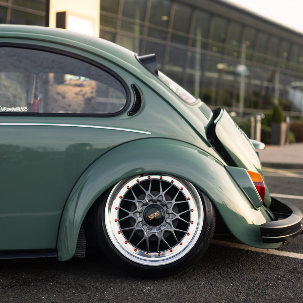 Beetle Decklid Standoffs Hinge Brackets - Limebug - Classic VW Parts