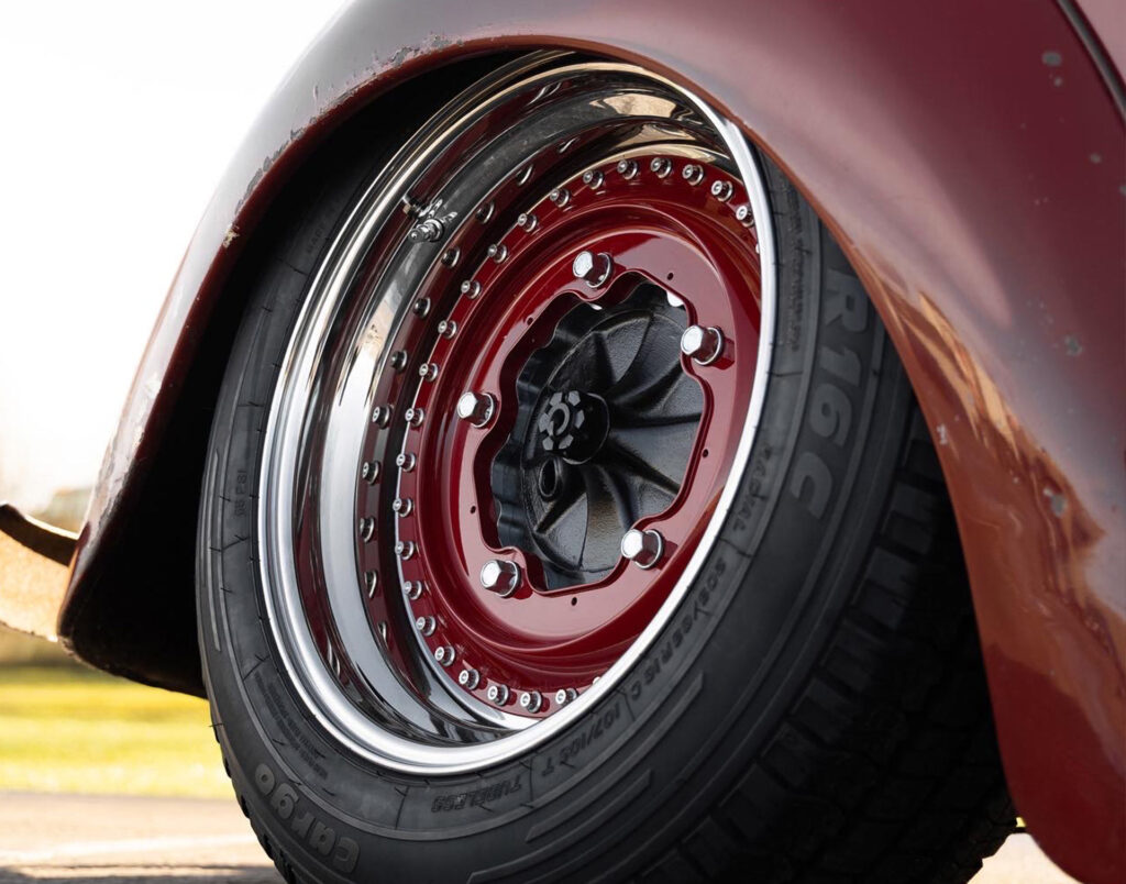 OE34-16 16" 3-Piece Split Rim Wheels - Limebug - Classic VW Parts