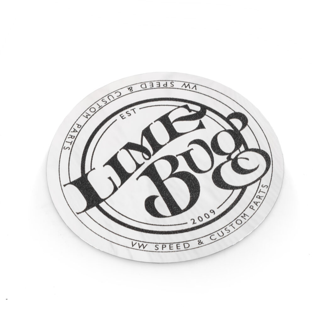 Limebug VW Classic Silver 2.5" Round Sticker / Decal - Limebug ...